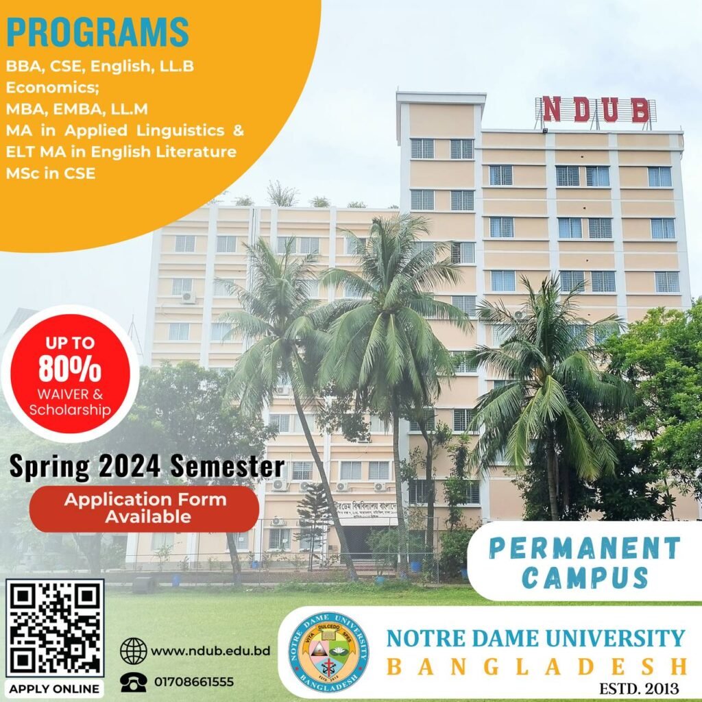 Grading System - Notre Dame University Bangladesh